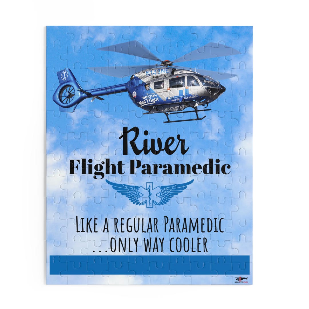 H145 Flight Paramedic Puzzle (3 Sizes), EMS Puzzle. Healthcare Gift ...