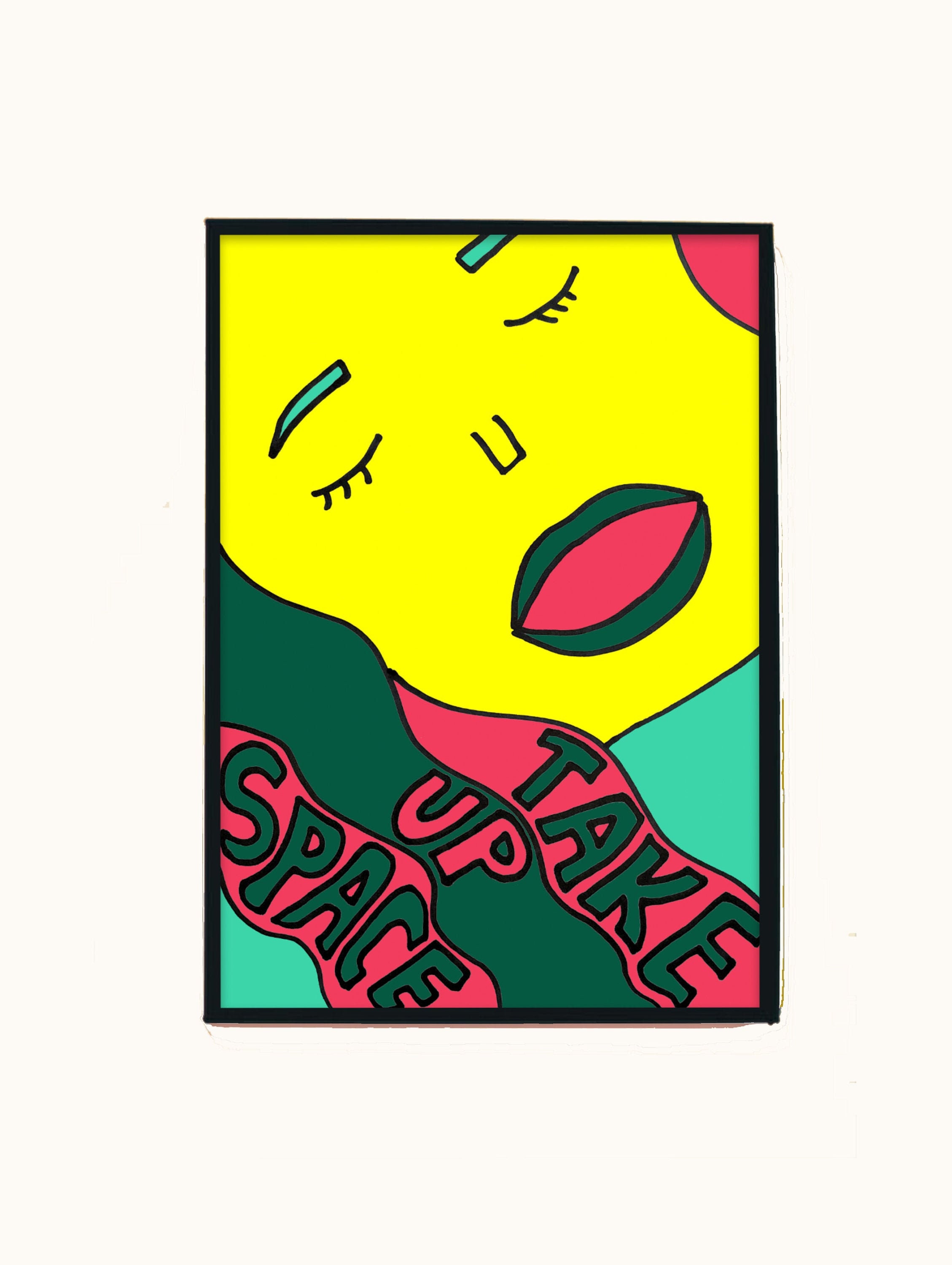 Take up Space Art Poster Print Feminist Art Feminism Bright - Etsy