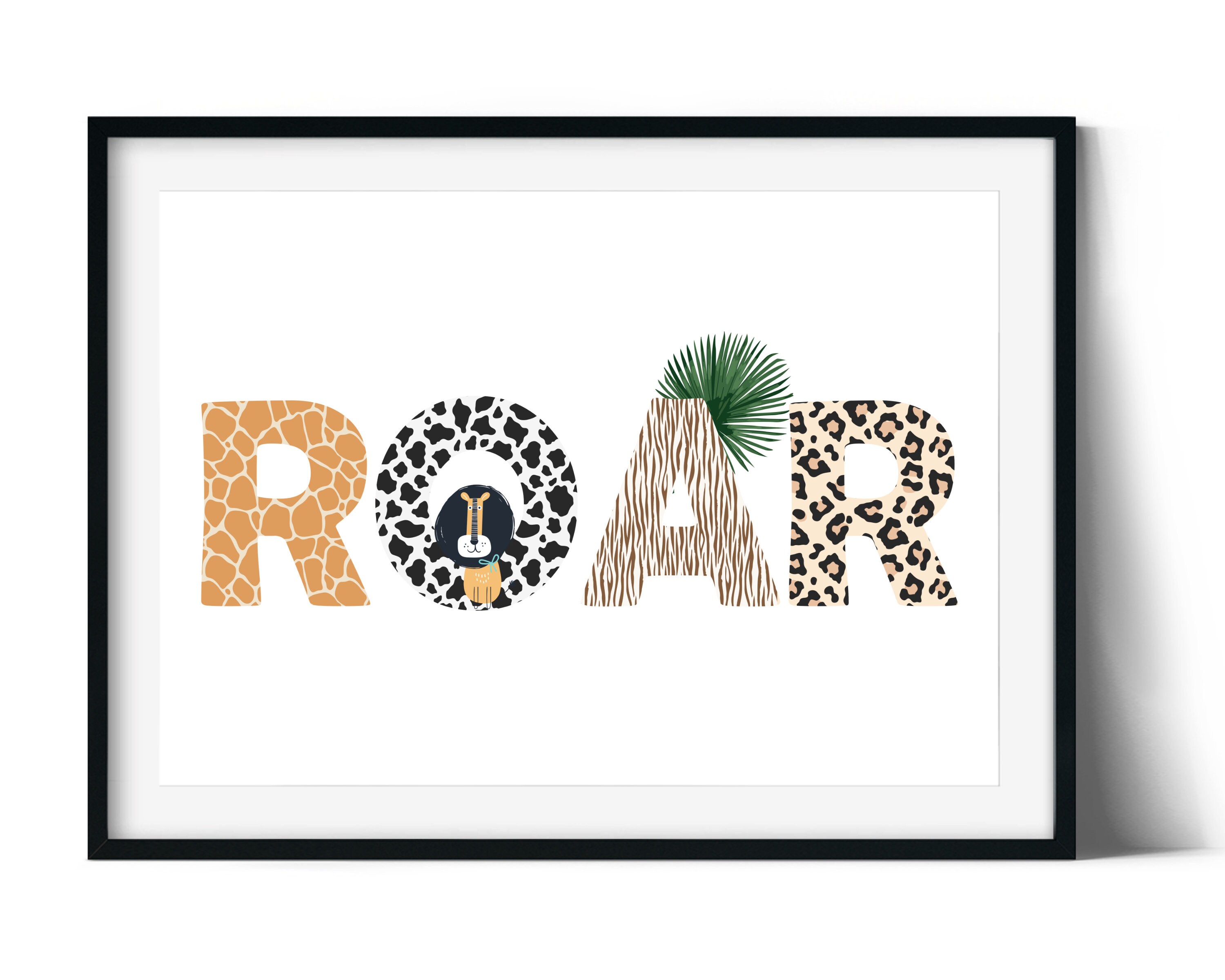 Set of 2 Digital Safari Animal Prints Wild Animal Print - Etsy UK