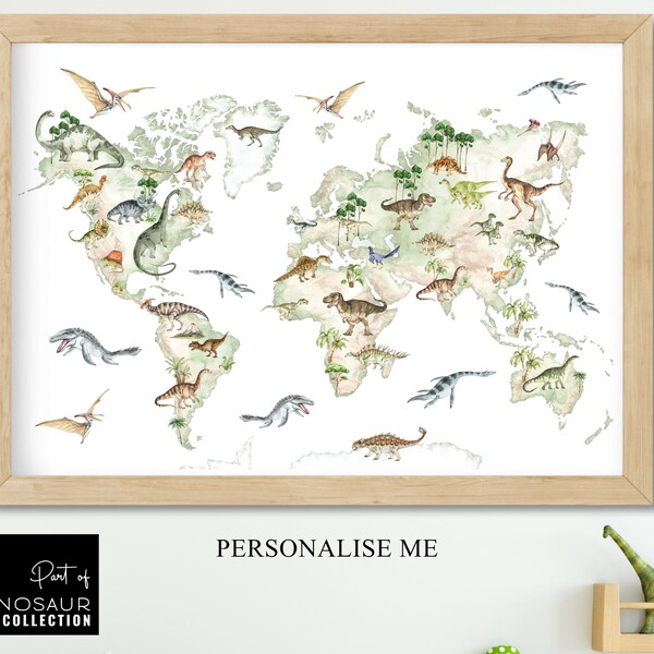 Kids World Map - Etsy UK