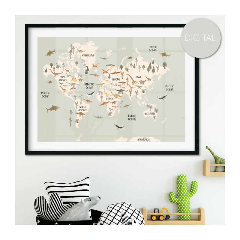 A1 World Map Poster - Etsy