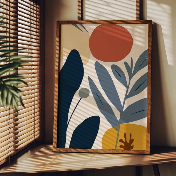 Modern Flower Print - Etsy