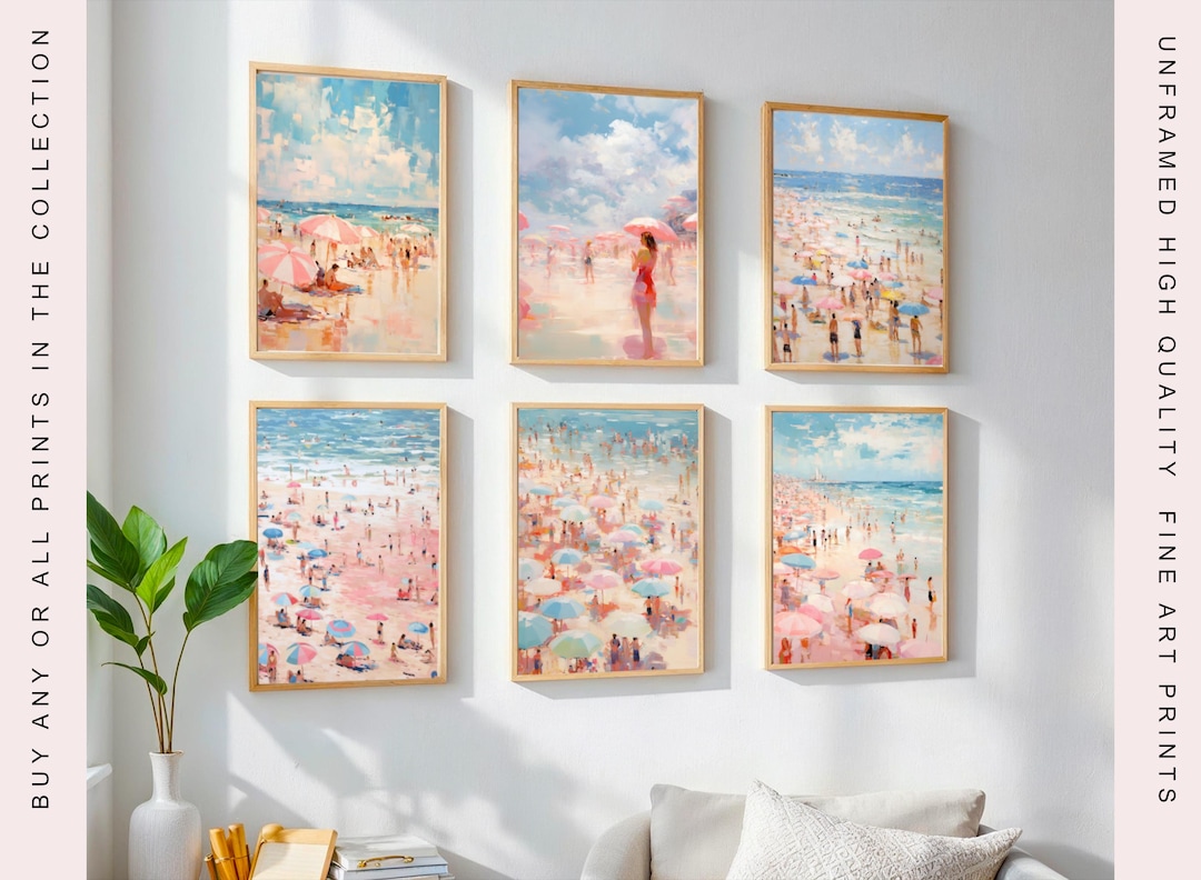 Retro Beach Prints, Vintage Coastal Prints, Beach Wall Art Prints ...