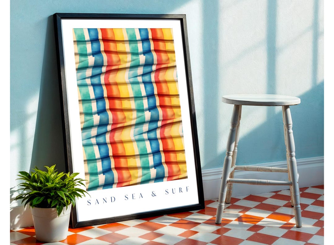 Beach Poster, Beach Art, Seaside Theme, Beach Theme Decor, Beach Quote ...