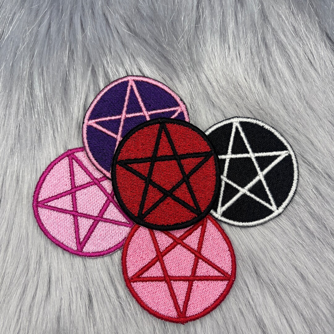 Pentagram Patch - Gothic Patch, Pastel Goth Patch, Emo Patch, Spooky ...