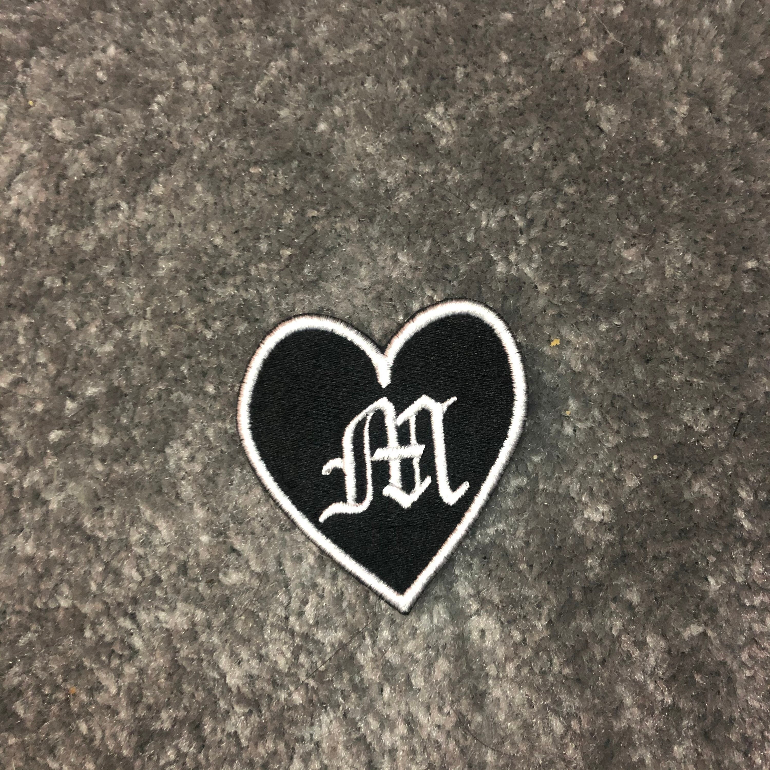 Custom Initial Love Heart Patch Embroidered Patch Sew On - Etsy