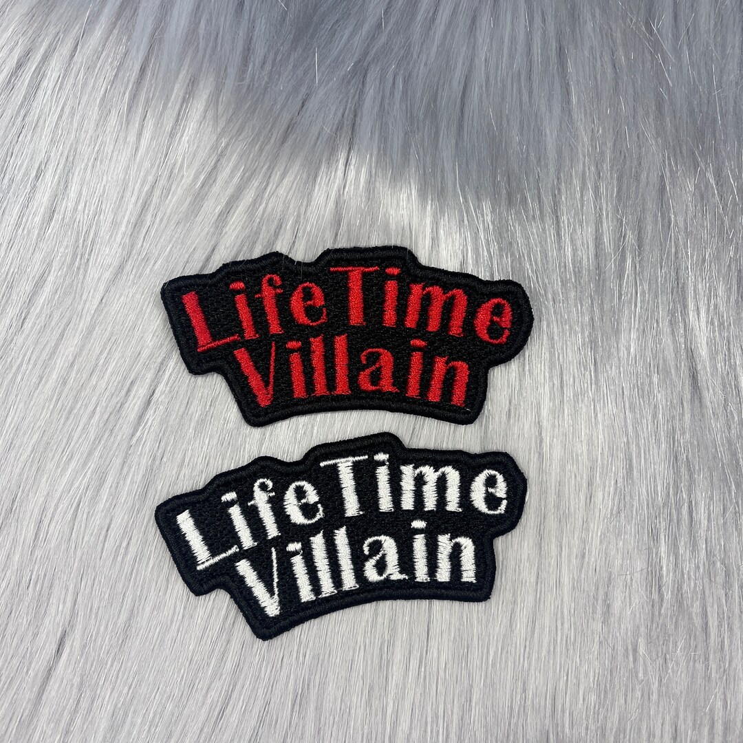 Lifetime Villain Patch Mental Health Patch, Gothic Patch, Anxiety Patch ...