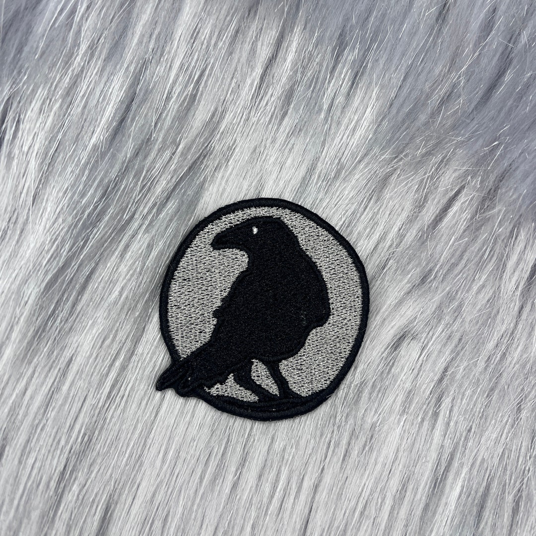 Crow Patch Halloween Patch, Spooky Patch, Goth Patch, Patches for Jackets, Grunge Patch, Kawaii ...