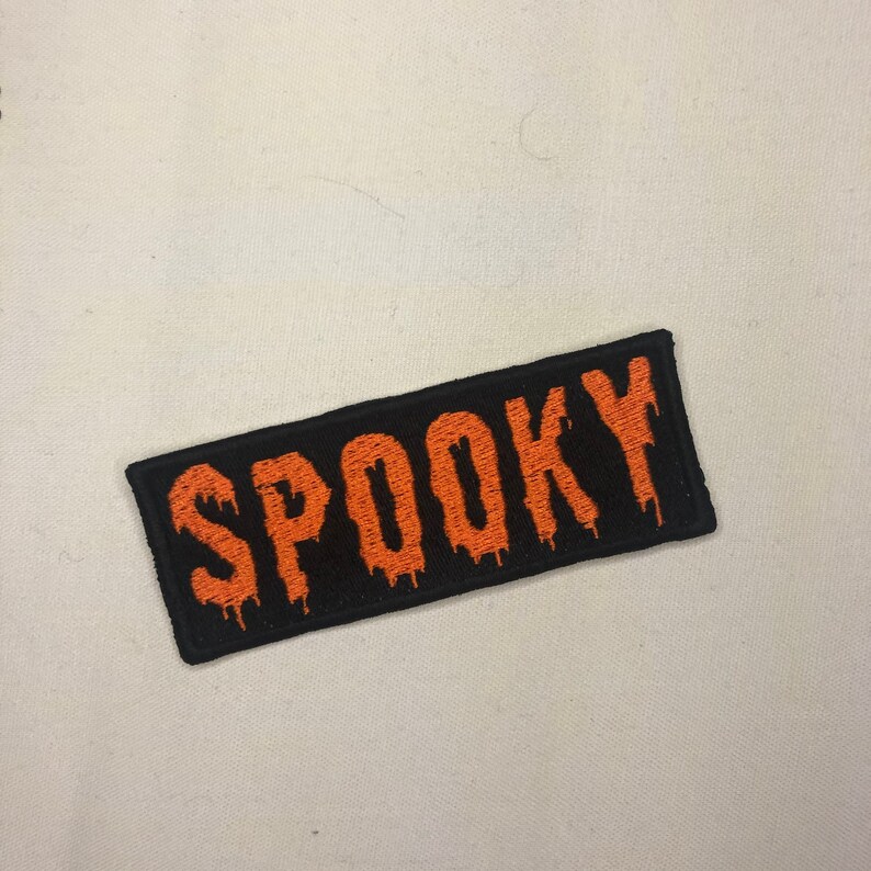 Spooky Patch Goth Patch Embroidered Patch Gothic Dark | Etsy