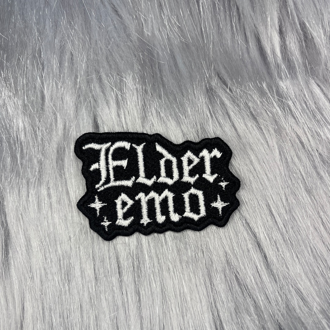 Elder Emo Patch - Gothic Patch, Spooky Patch, Emo Patch, Halloween Patch, Pastel Goth Patch ...