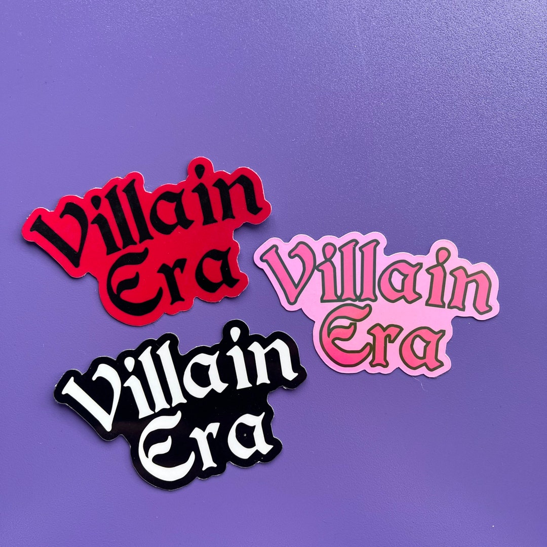 Villain Era Holographic Sticker - Bookish Sticker, Bookworm Sticker ...