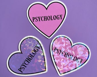 Psychology Printed STICKERS Set, Psychology Student Stickers, Bullet ...
