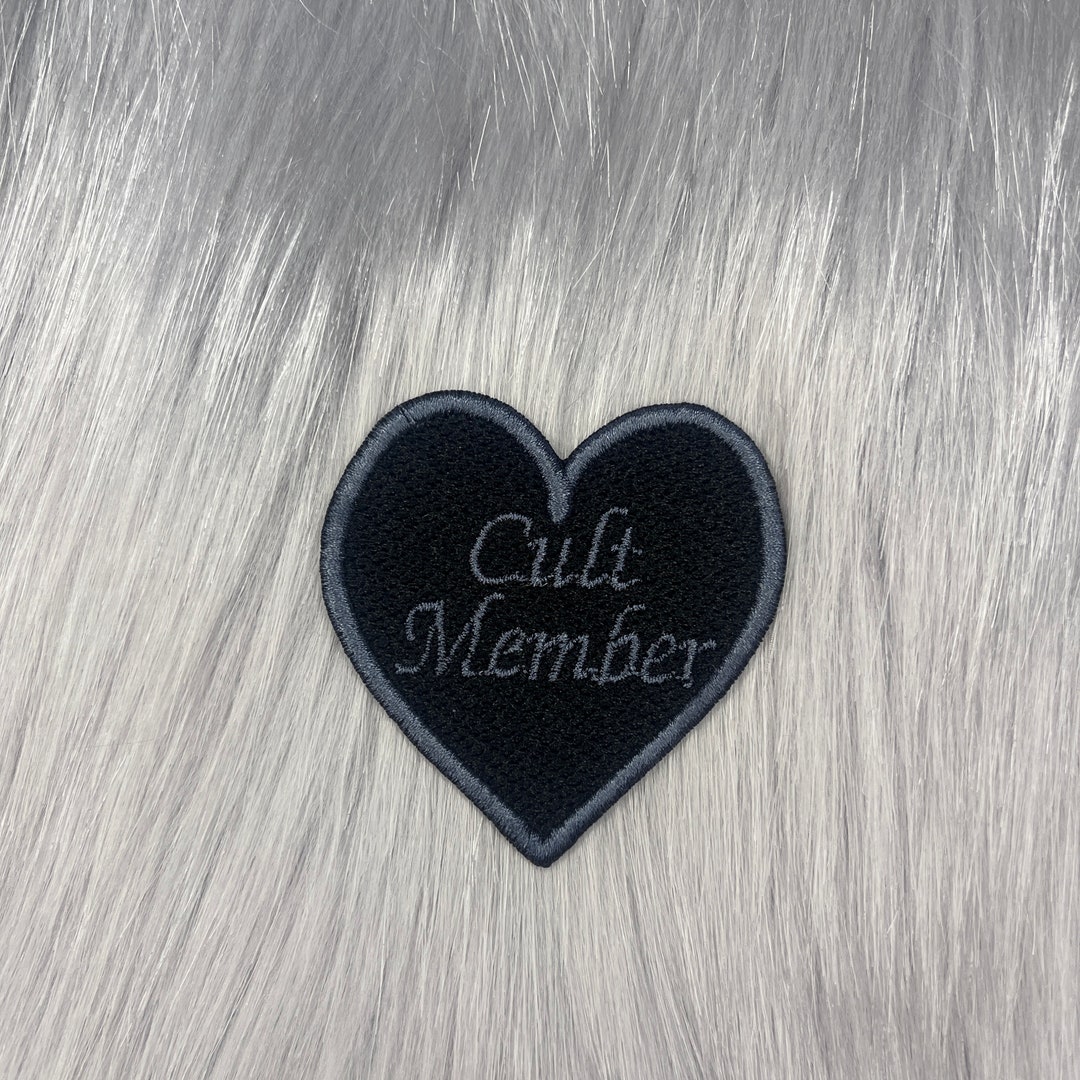 Cult Member Heart Patch Love Heart, Halloween Patch, Spooky, Gothic ...