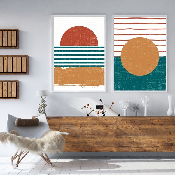 Geometric Print - Etsy