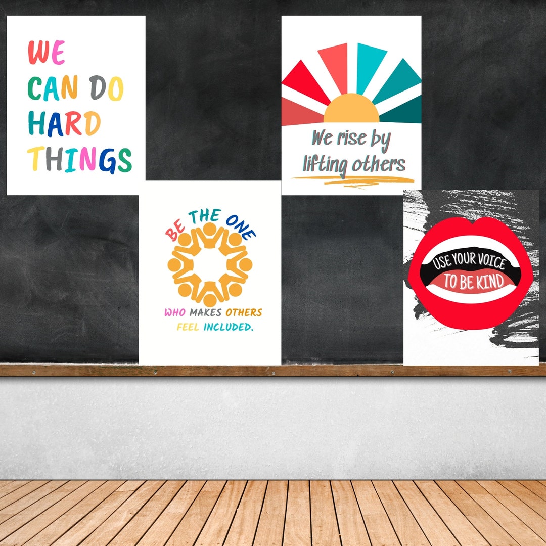 Classroom Art Print Set of 4 Digital Download Prints, Use Your Voice to ...