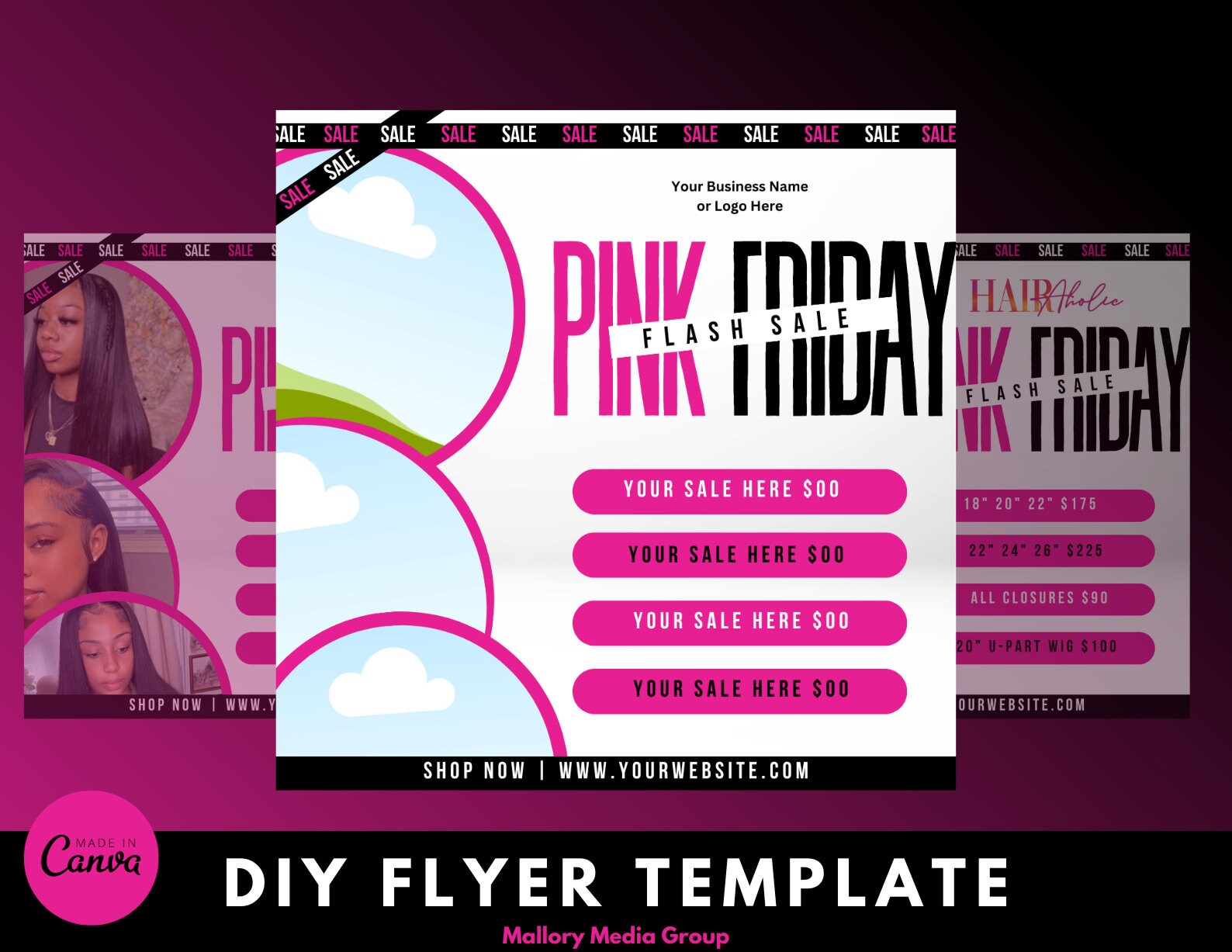 Pink Friday Flyer Pink Friday Template Black Friday Sale - Etsy