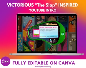 Twitter Inspired Youtube Intro Template, Canva Editable Template ...