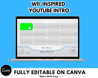 Victorious Inspired Youtube Intro Template, Canva Editable Template ...