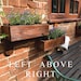 Rustic Wood Double Outdoor Window Box for Herbs and Flowers Designed to ...