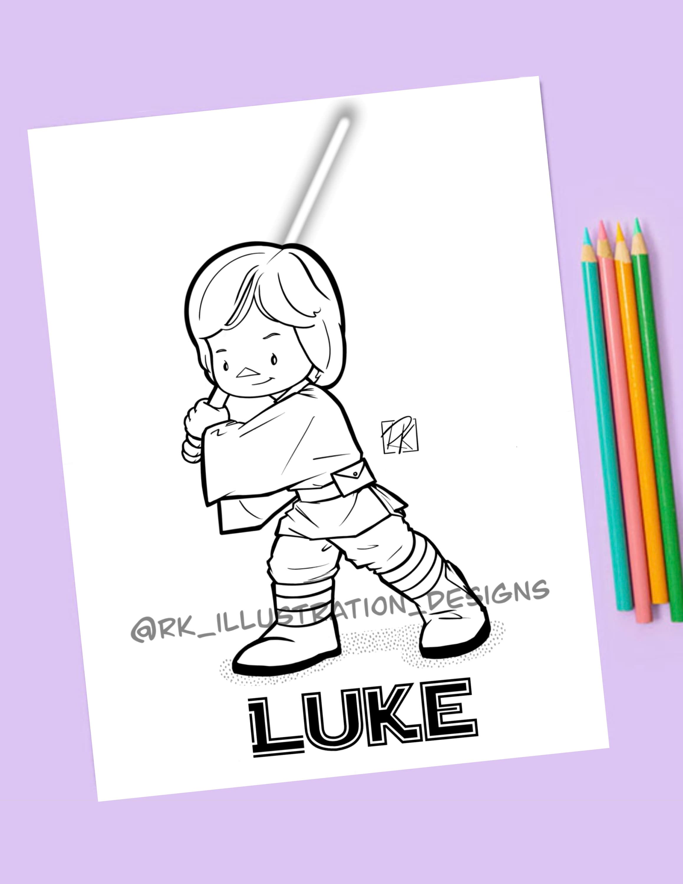 Coloring Pages Luke Skywalker