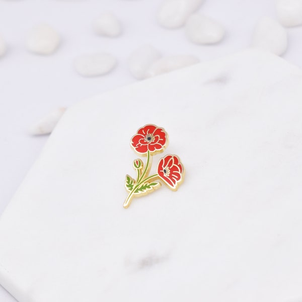 Poppy Lapel Pin - Etsy