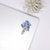 Blue Rose Enamel Pin Flower Pins June Birth Flower Valentine's Day ...