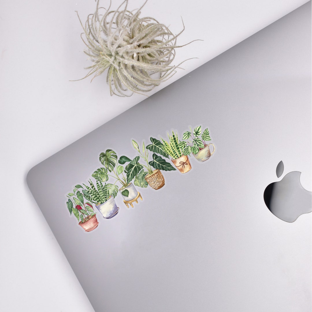 Potted Plants Vinyl Sticker, UV Resistant and Weatherproof - Etsy