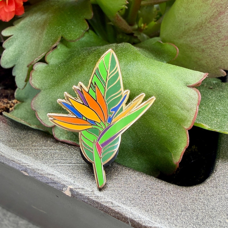 Birds of Paradise Lapel - Etsy