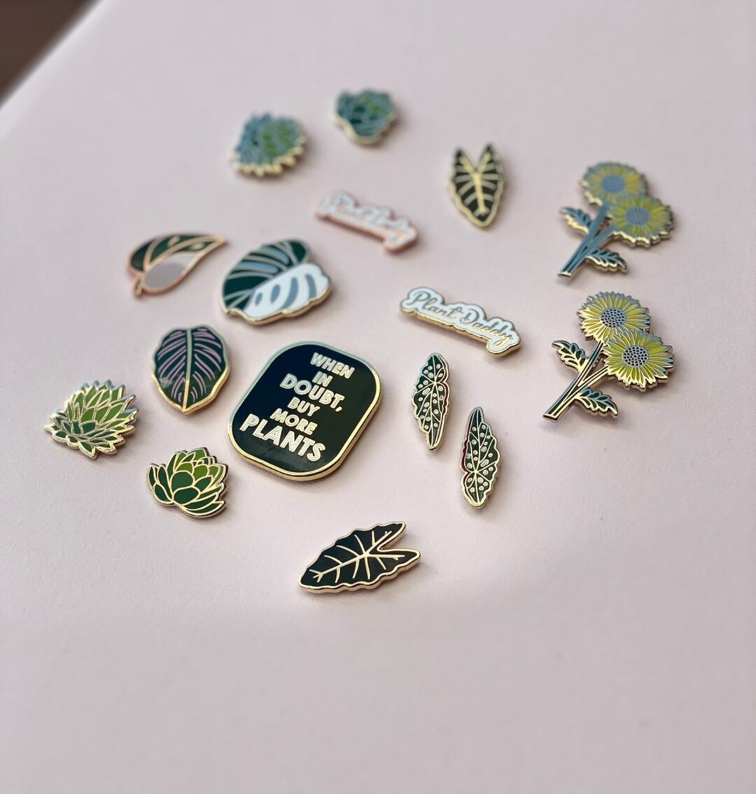 Mystery Enamel Pin Bag (mystery Grab Bag - Plant Pins ) - Etsy