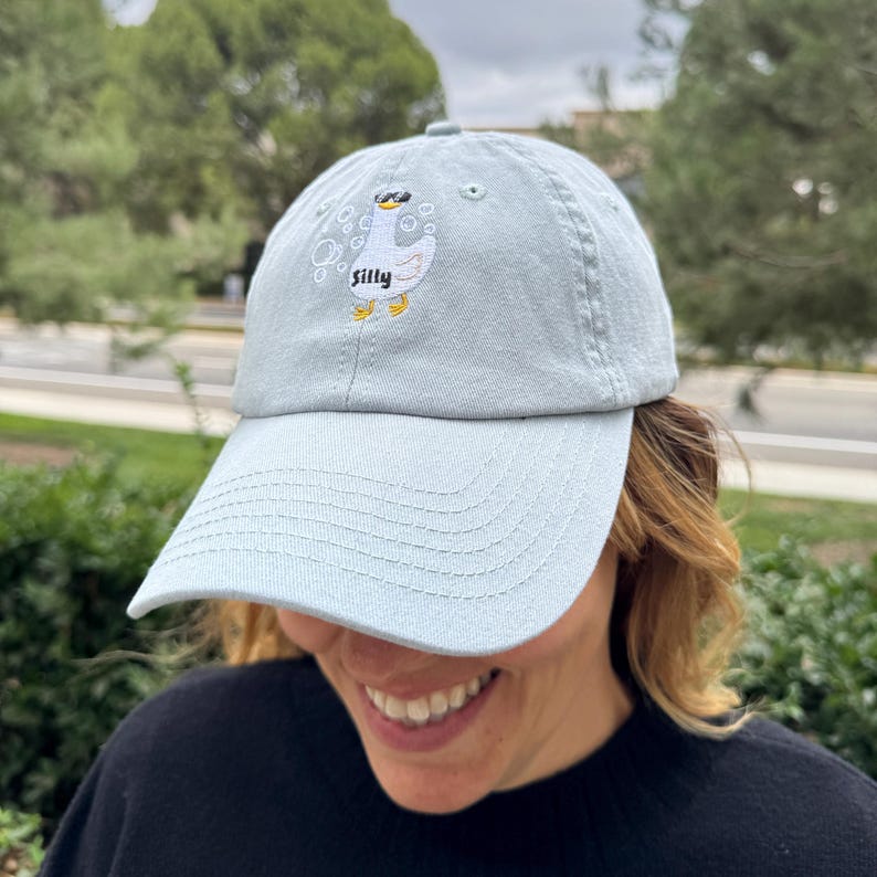 Silly Goose Embroidered Hat – Adjustable Animal Lover Cap - Etsy