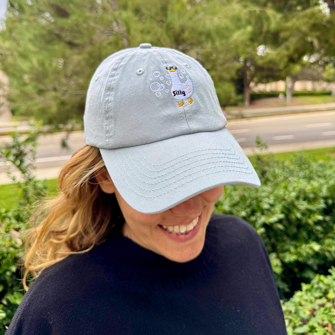 Silly Goose Embroidered Hat – Adjustable Animal Lover Cap - Etsy