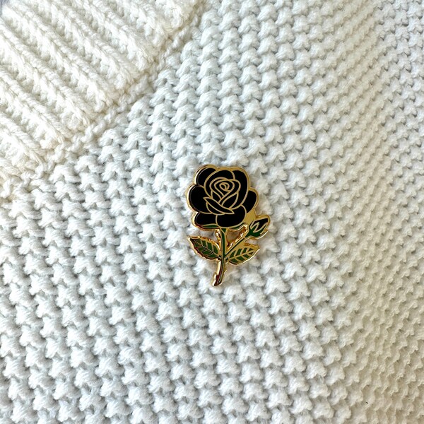 Enamel Rose - Etsy