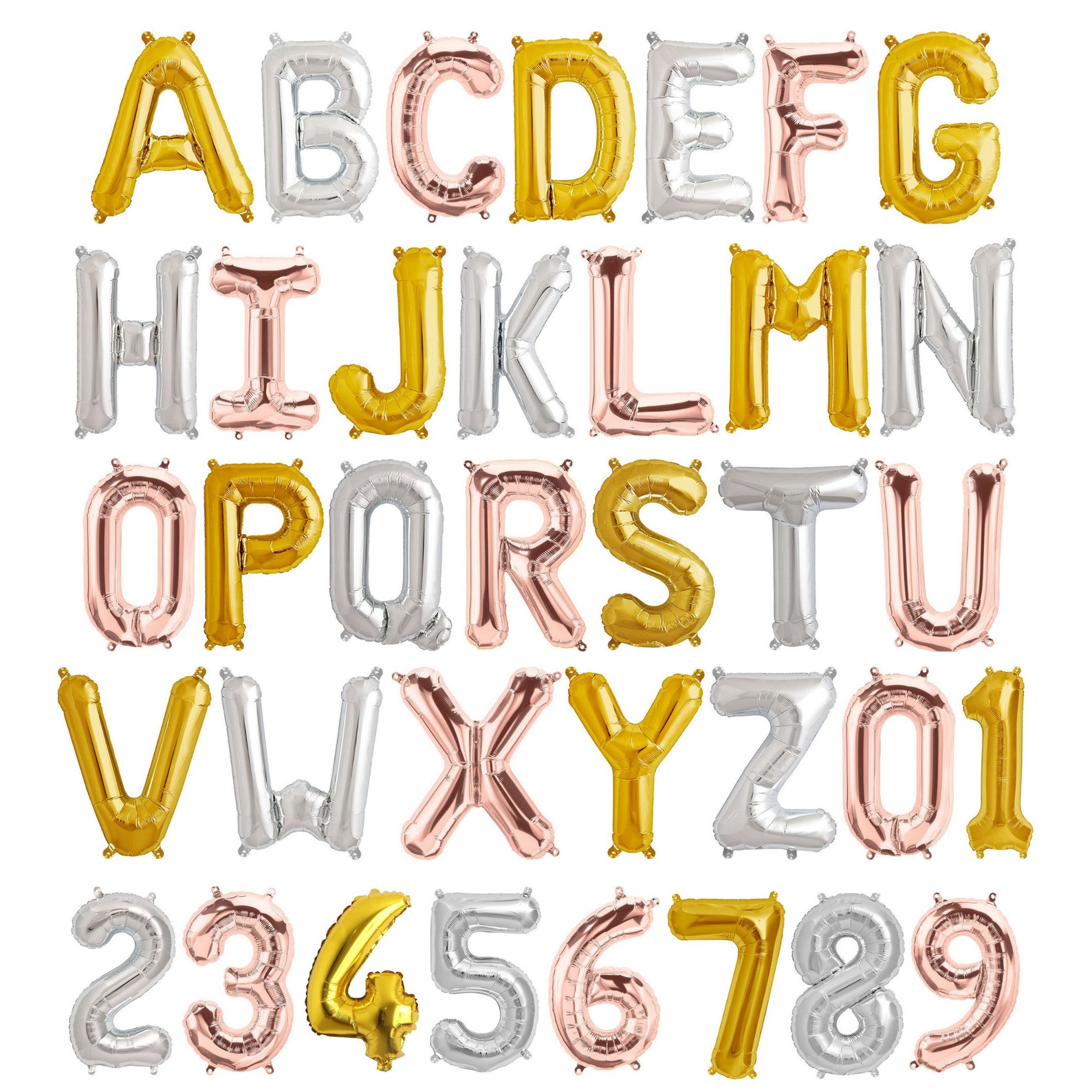 Custom Letter Balloon Garland 16 Inch Letter & Number Foil | Etsy