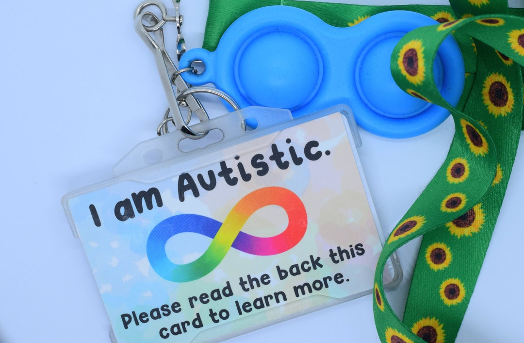 Autism Awareness Card Autism Card Medical Alert Card Neurodiversity ...
