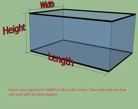 Tank Topper Turtle Dock! Sits on Top of Your Aquarium and Fits 12-13 ...