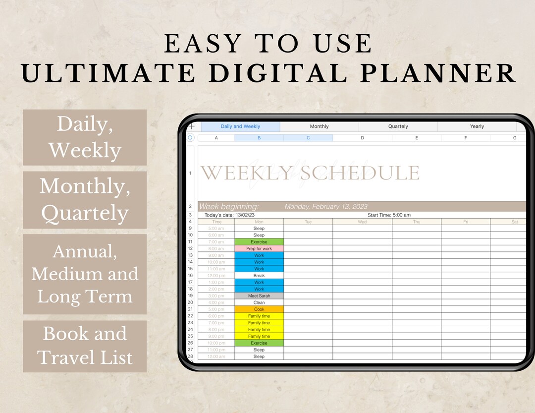 2023 2024 Ultimate Digital Planner | Daily, Weekly, Monthly and ...