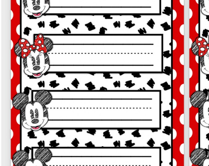 Digital Print Classroom Theme: Disney Name Tags - Etsy