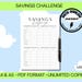 Savings Challenge Tracker Printable | Financial Goal Planner (A4, A5 ...