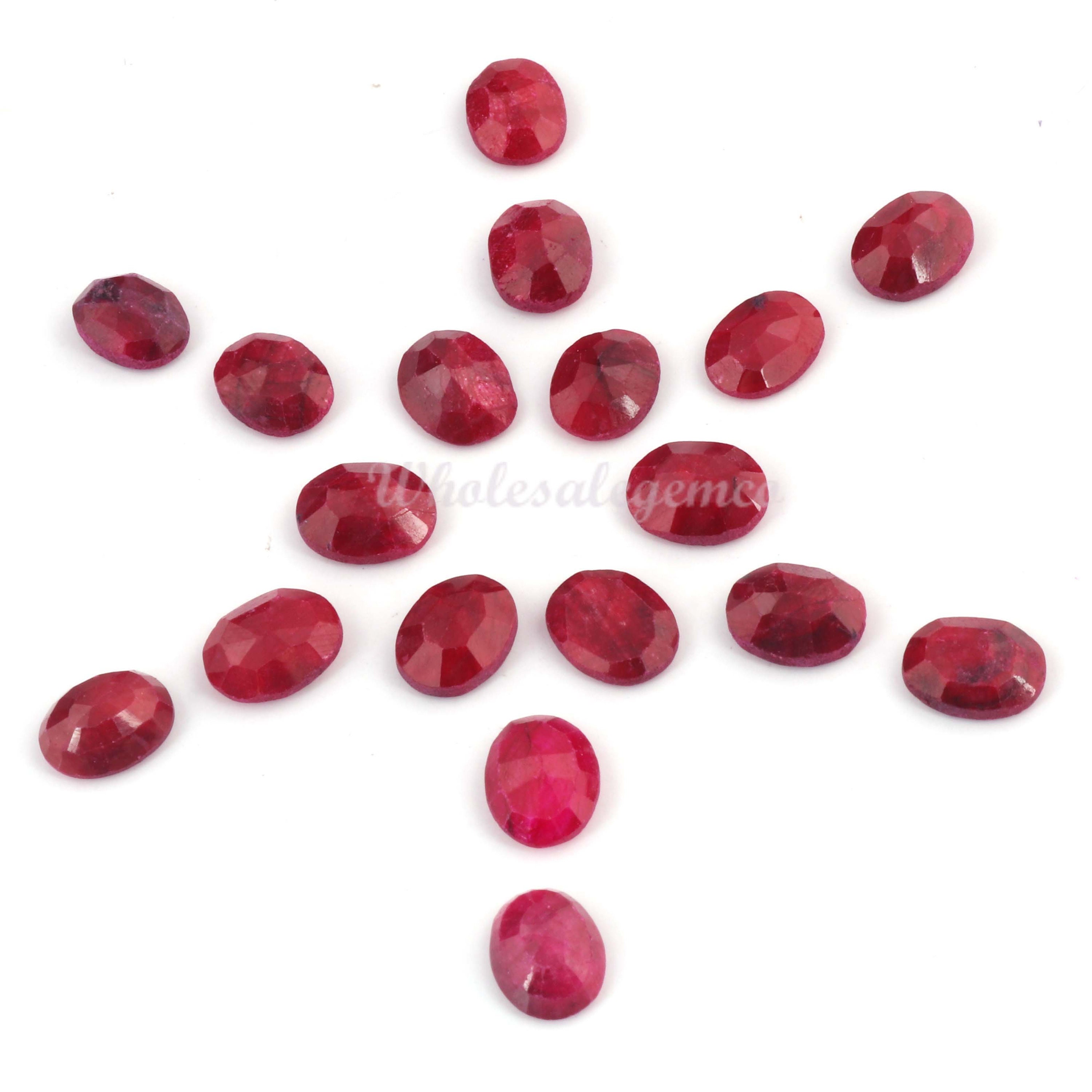 5 Pcs AA Ruby Oval Shape Calibrated Gemstone Cabs 9mmx7mm - Etsy