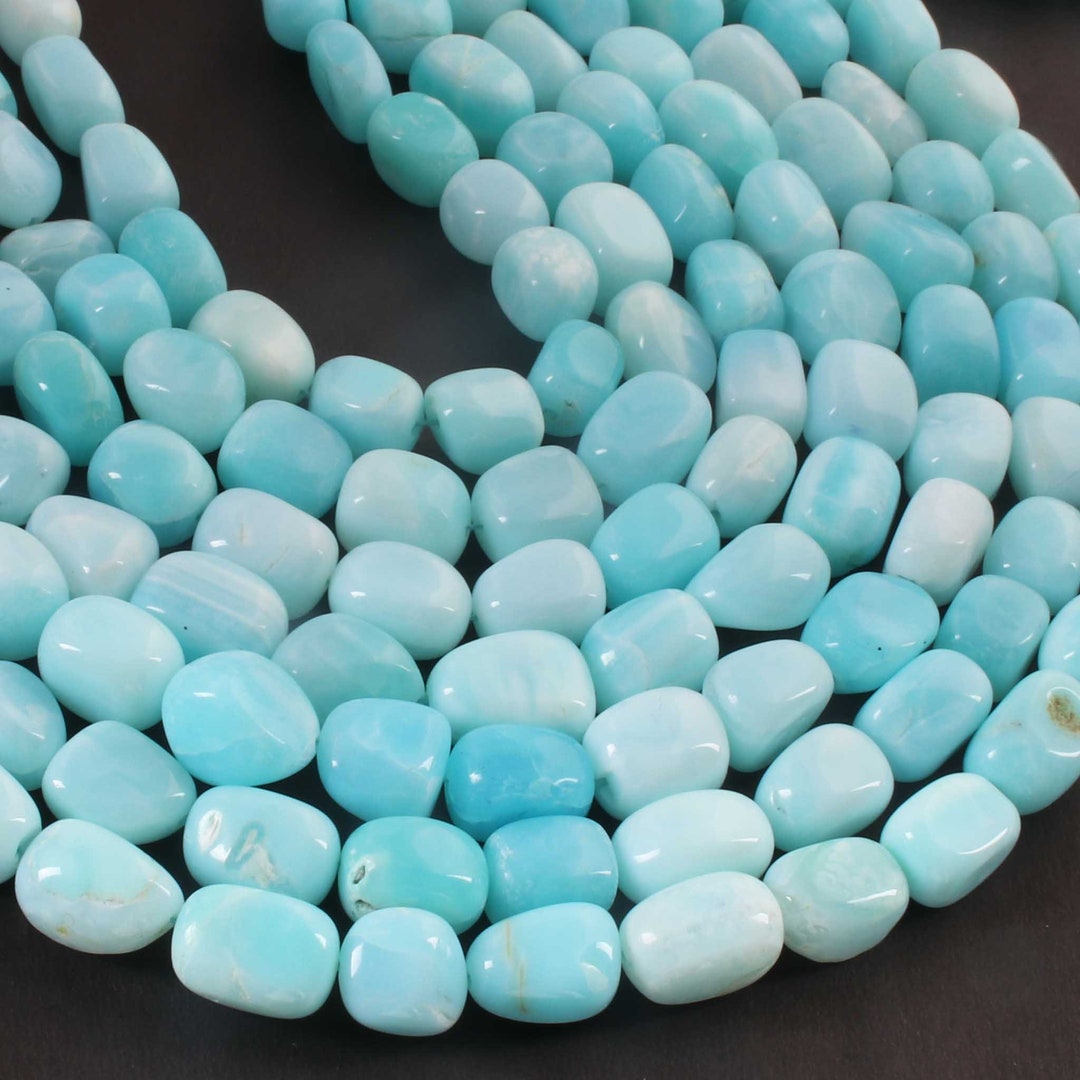 1 Strand Peru Opal Nugget Briolette , Smooth Beads, 13 Inches 9mmx8mm ...