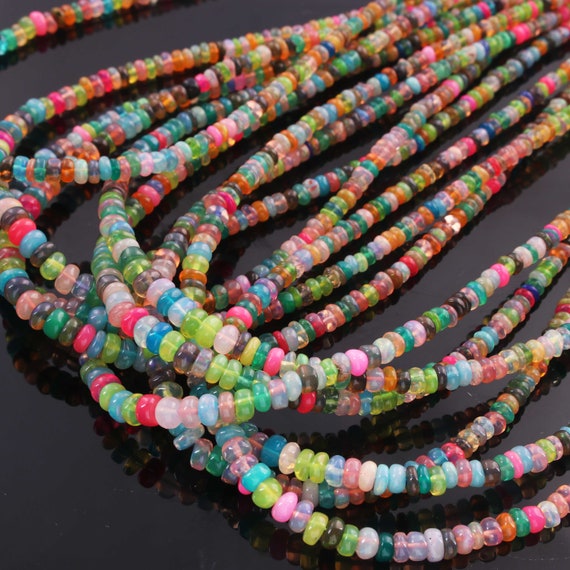 1 Strand Fancy Color Ethiopian Welo Opal Round Beads Smooth - Etsy