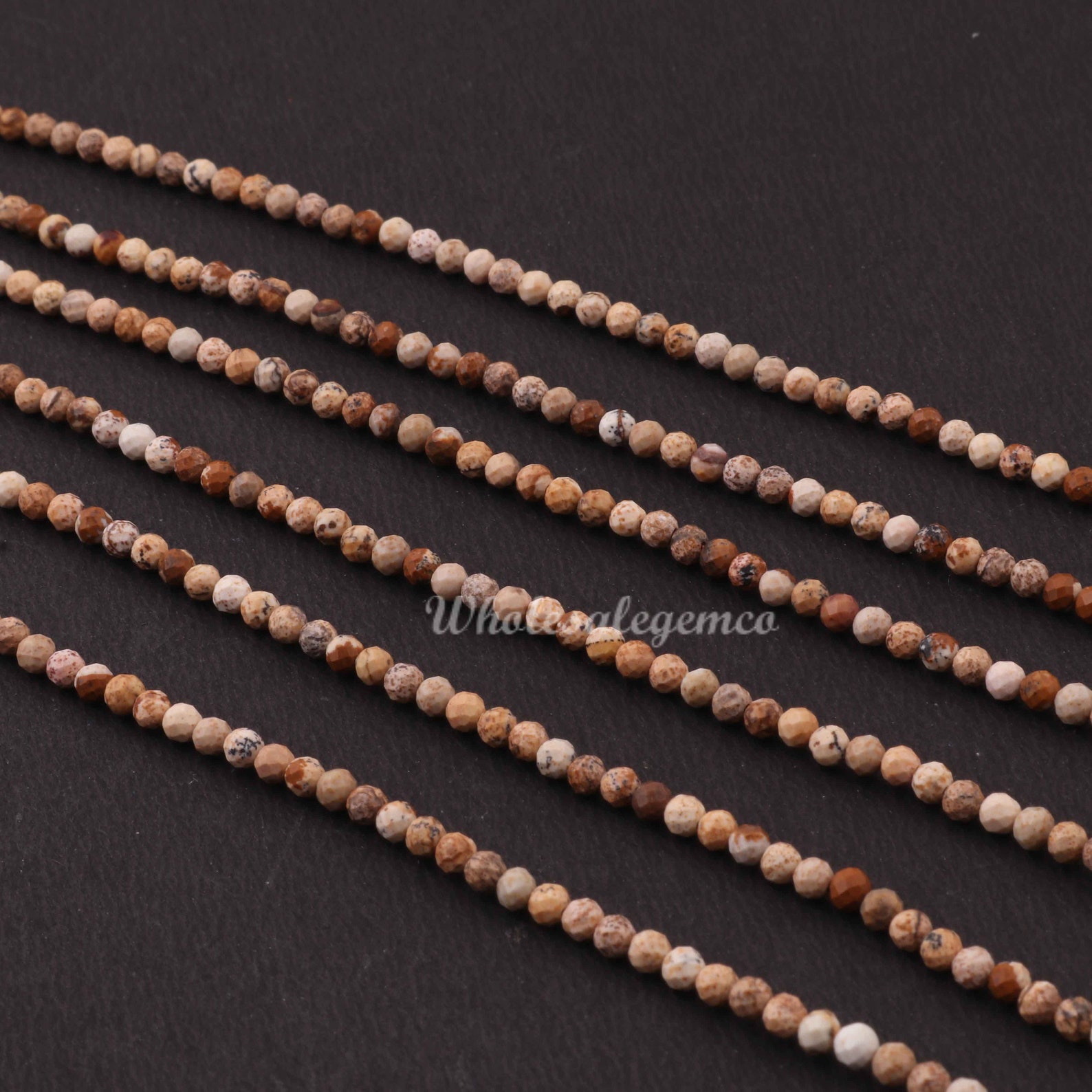 5 Strands Pitcher Jasper Gemstone Rondelle Beads 3mm Micro - Etsy
