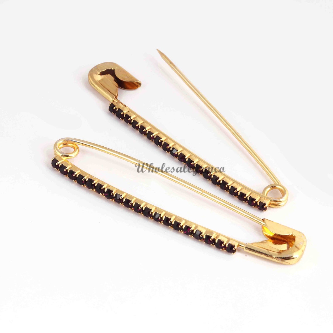 1 Pc Safety Pin Multi Color Safety Pin Rhinestone Pins | Etsy