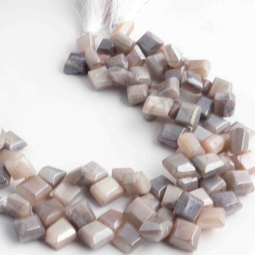 Grey Silverite Kite Beads: 8-inch Gemstone Briolette Strand - Etsy