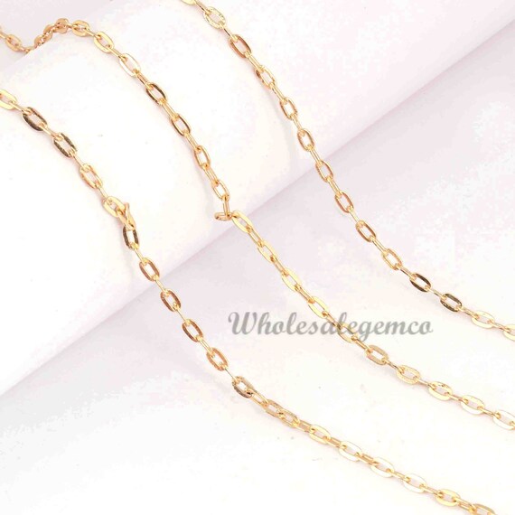 10 Feet Gold Plated Copper Chain Copper Cabel Chain 3mm | Etsy