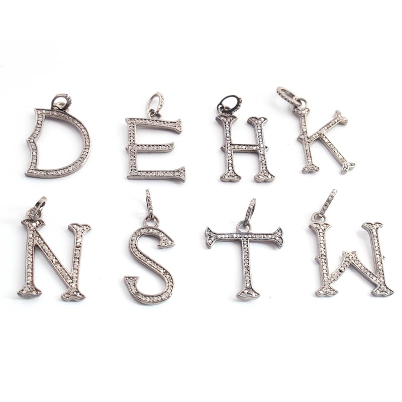 Letter Pendant - Etsy