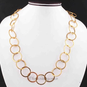 1 Strand 3 Feet Gold Plated Copper Chain Necklace Link Chain - Etsy