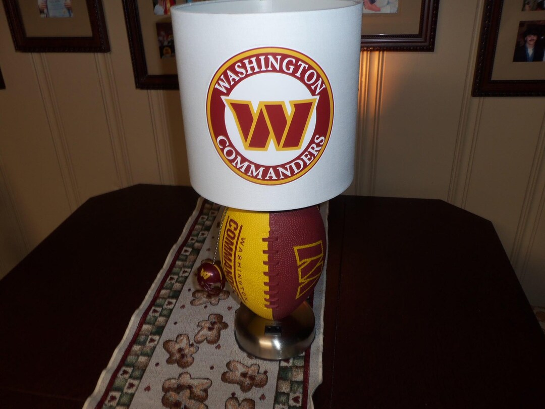 Washington Commanders Football Table Lamp (handcrafted) - Etsy