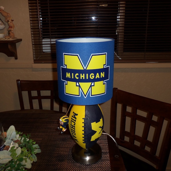University of Michigan Lamp - Etsy