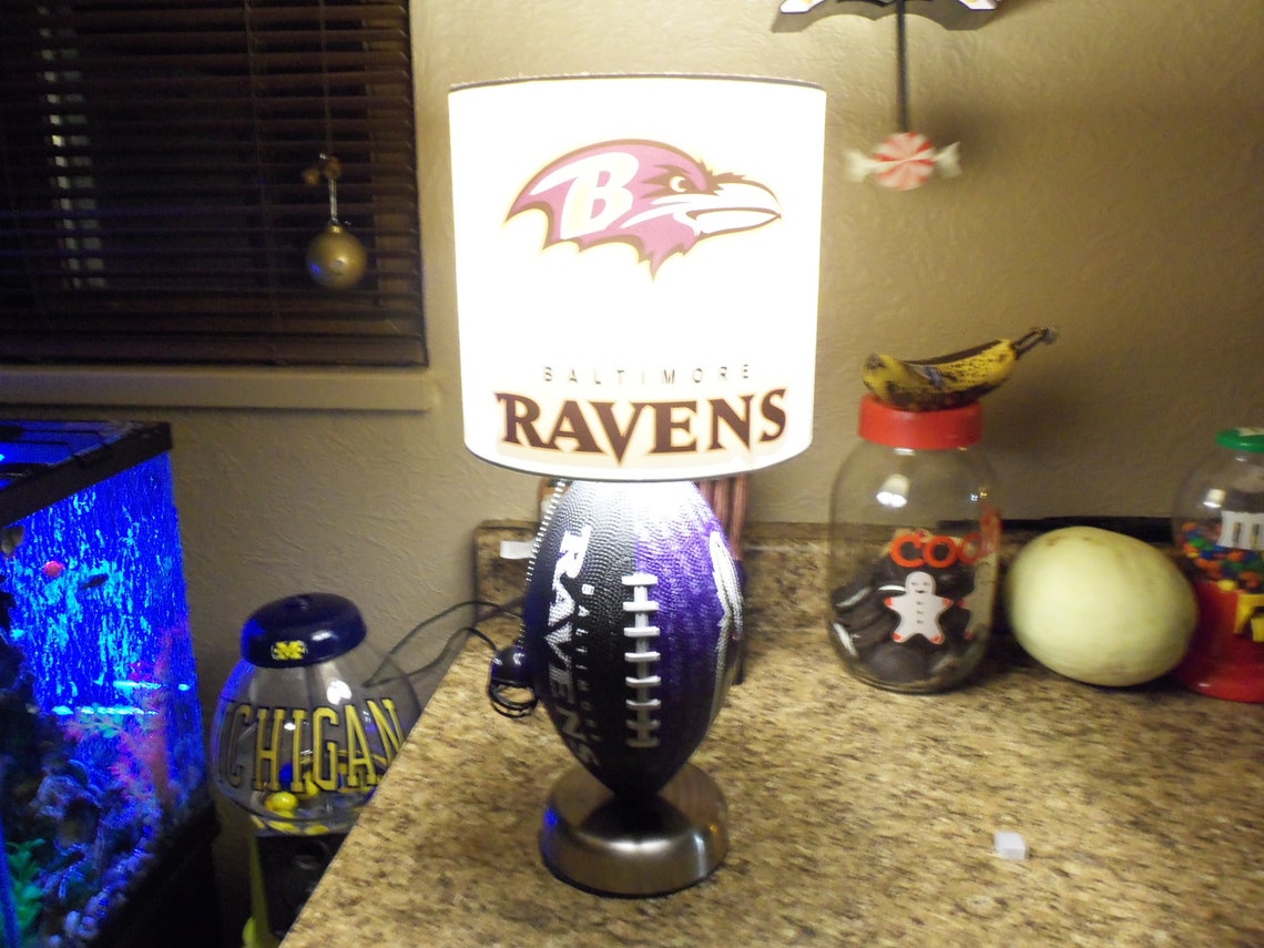 BALTIMORE RAVENS FOOTBALL Table Lamp handcrafted | Etsy